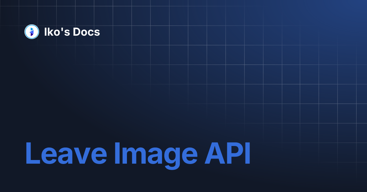 Leave Image API | Iko's Docs